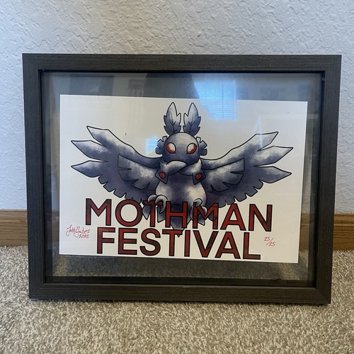 Metazoo Mothman Festival Jett Yates Autographed Print 25/25 NO FRAME ...