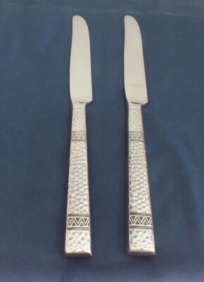 WALLACE stainless CHEYENNE, 2 Dinner knives, Satin & bright! LotBd1 | eBay
