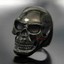 Men's Rocker Biker Skull Ring Huge Black Gothic Ghost Rider 316L ...