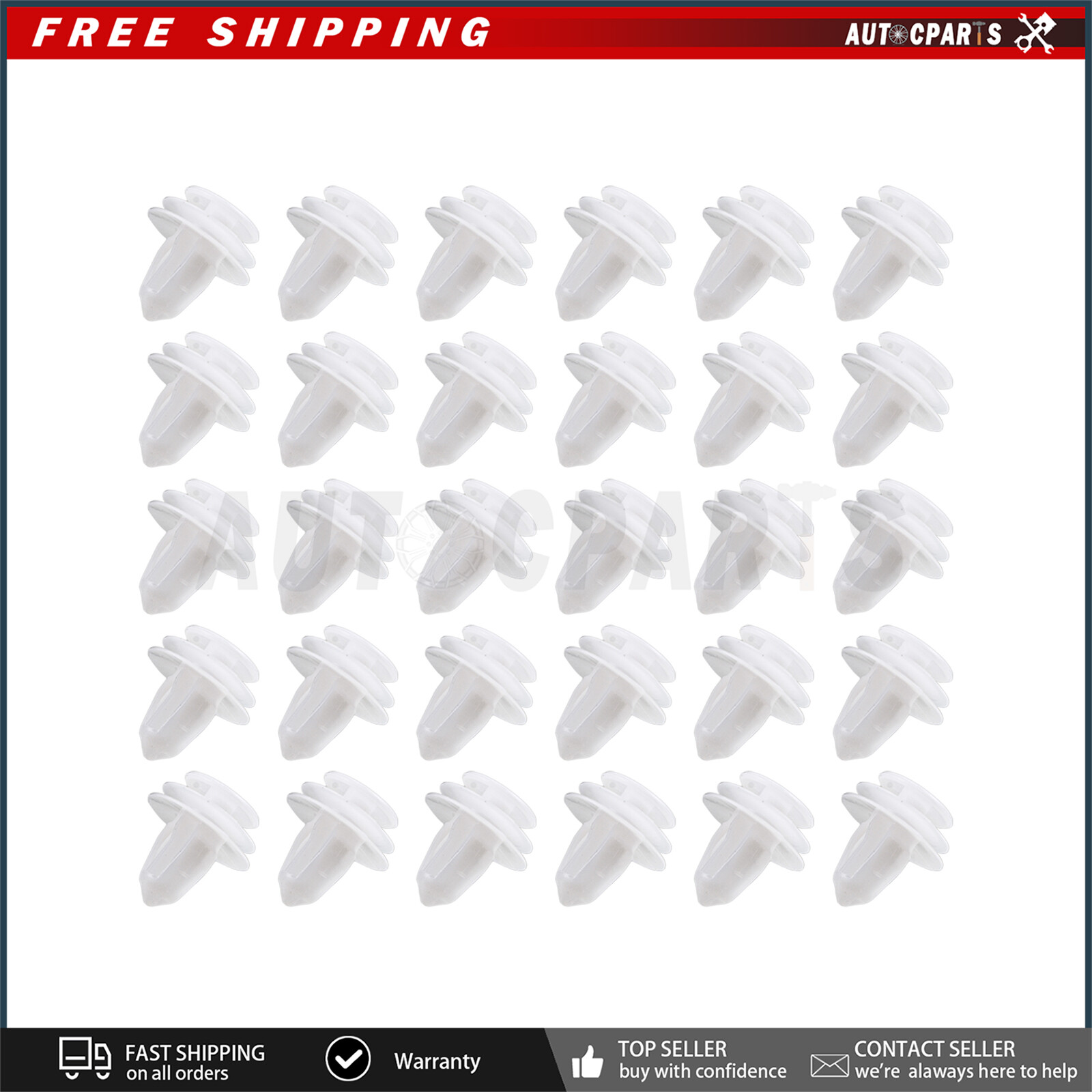 30 Pcs Door Trim Panel Molding Retainer Clip Fasteners For Nissan 01553 ...