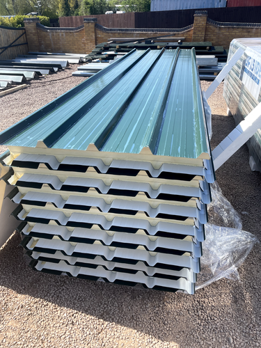 juniper green insulated eco box profile roofing sheets £27 plus vat per ...