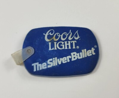 Vtg Coors Light Key Chain Key Fob Advertising The Silver Bullet | eBay
