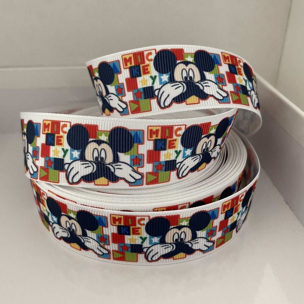Mickey Mouse Grosgrain Ribbon Disney Snacks Grosgrain Ribbon | Mickey