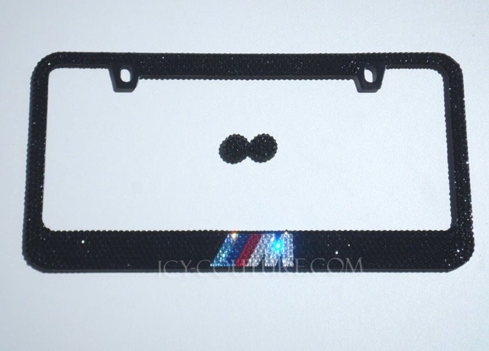 Bedazzled For BMW M Series Rhinestone Bling License Plate Frame: Clear ...