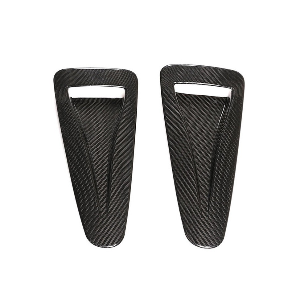 Carbon Fiber Front Hood Air Fender Outlet Scoop Cover For Nissan GTR ...