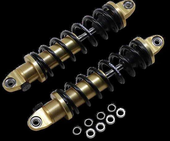 Legend REVO-A Coil Shock Pair Gold HD 13in Harley Ultra Limited Low 15 ...