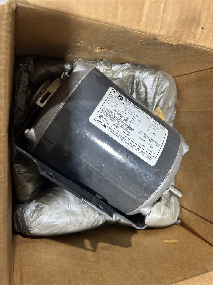 EMERSON Air Over Motor S55NXNNZ-7233. NOS Surplus. 1/4 HP 1 PH 110-115V ...