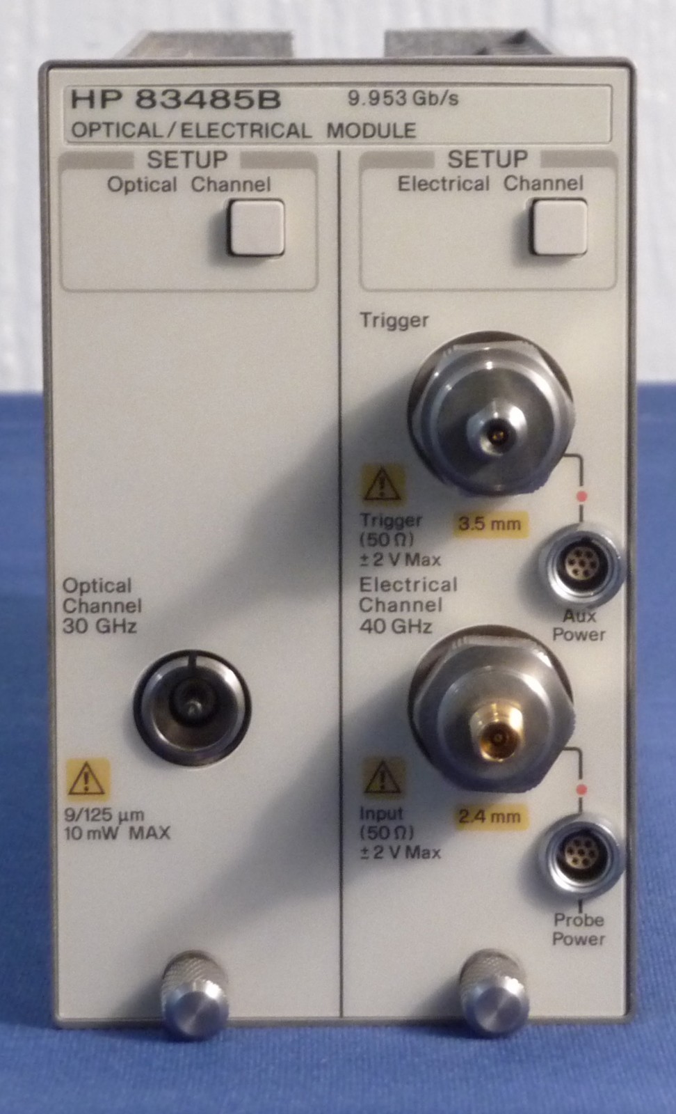 Agilent/HP 83485B(Option: 012, 034) Optic/Electron Module - 83485A ...