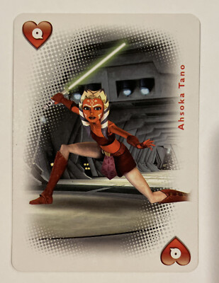 2008 Star Wars: The Clone Wars Ahsoka Tano Playing Card (Queen of ...