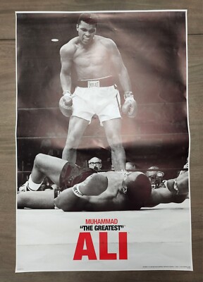 Muhammad Ali Poster 36" x 24" The Greatest GOAT Sonny Liston KO Boxer ...