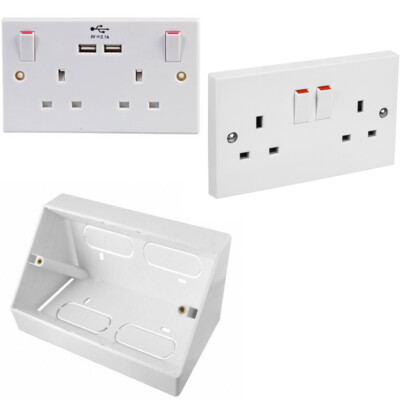 Angled Back Box 2 Gang Surface Mount Work Bench Lab Pattress 45 Deg ...