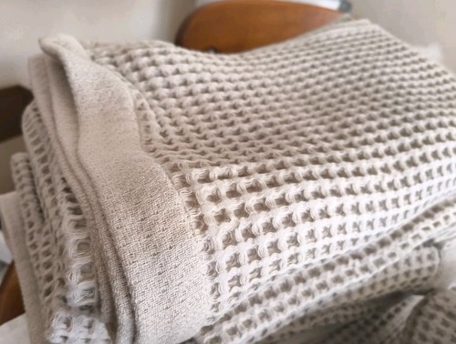 Brooklinen Waffle Weave Bath Towels Bundle - Pebble | eBay