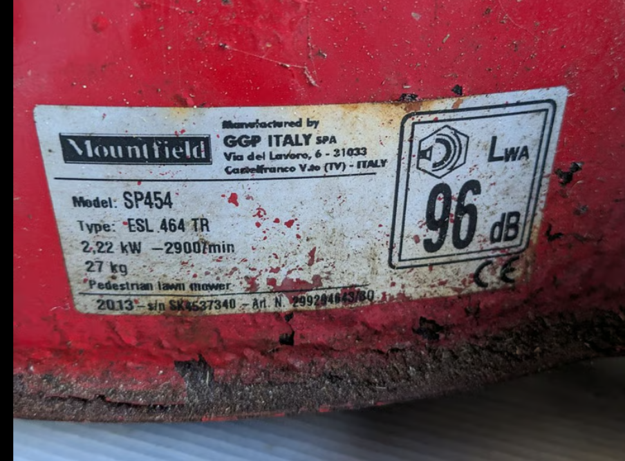 Mountfield SP454 Petrol Lawnmower | eBay UK