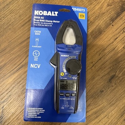 NEW Kobalt Digital Display Clamp Meter Multimeter 400 Amp 600V - Model ...