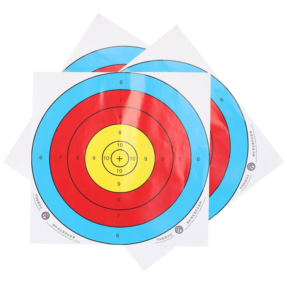 10X Archery Target Papers 40*40cm Adhesive Arrow Bow Shooting Hunting ...