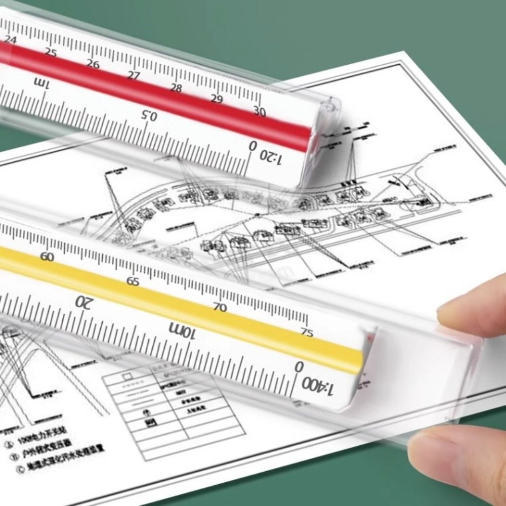 Technical Triangular Scale Ruler Measuring Architect Ruler Office | eBay