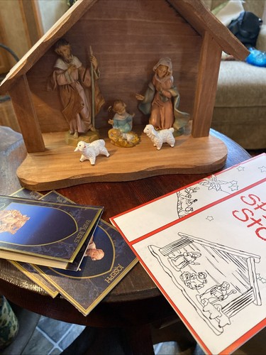 Vintage Fontanini Roman My First Creche Nativity Set Children + Box ...