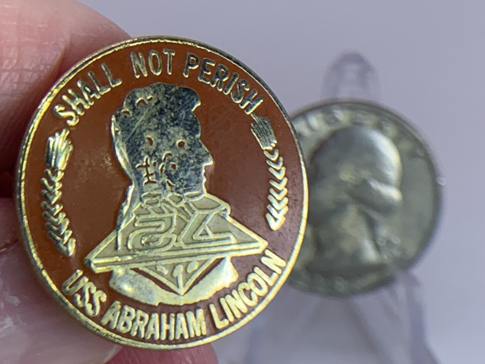 Military Memorabilia USS Abraham Lincoln Vintage Tack Pin T-4338 | eBay