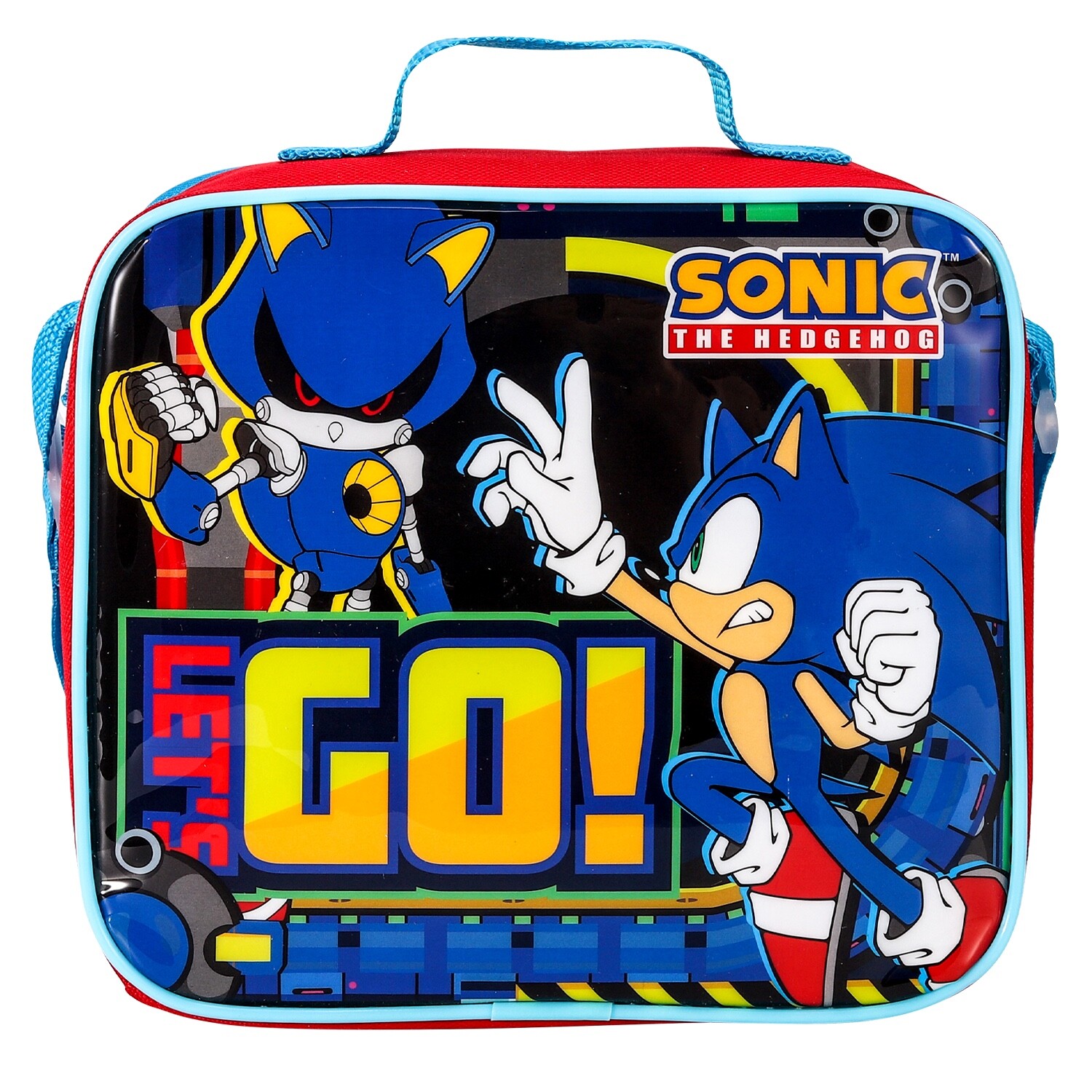 Sonic Lunch Bag Insulated 3 Piece Set Boys Sonic The Hedgehog Lets Go ...