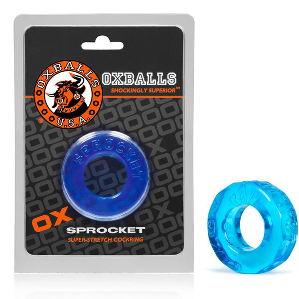 Oxballs Sprocket Cock Ring Atomic Jock Blue - Male Delay Enhancer | eBay