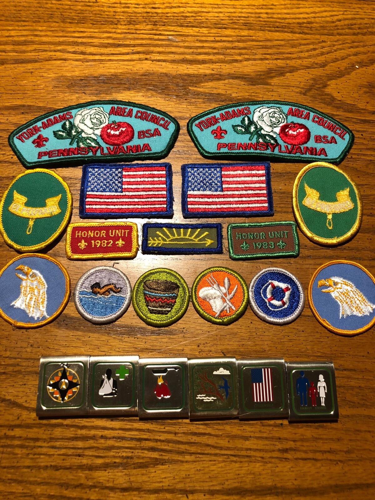 Lot of Vintage Boy Scout Patch BSA Badge Metal Belt *Webelo Arrow* Be ...