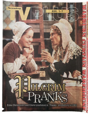 Cloris Leachman Erika Christensen Newsday Local TV Guide August 1 1999 ...