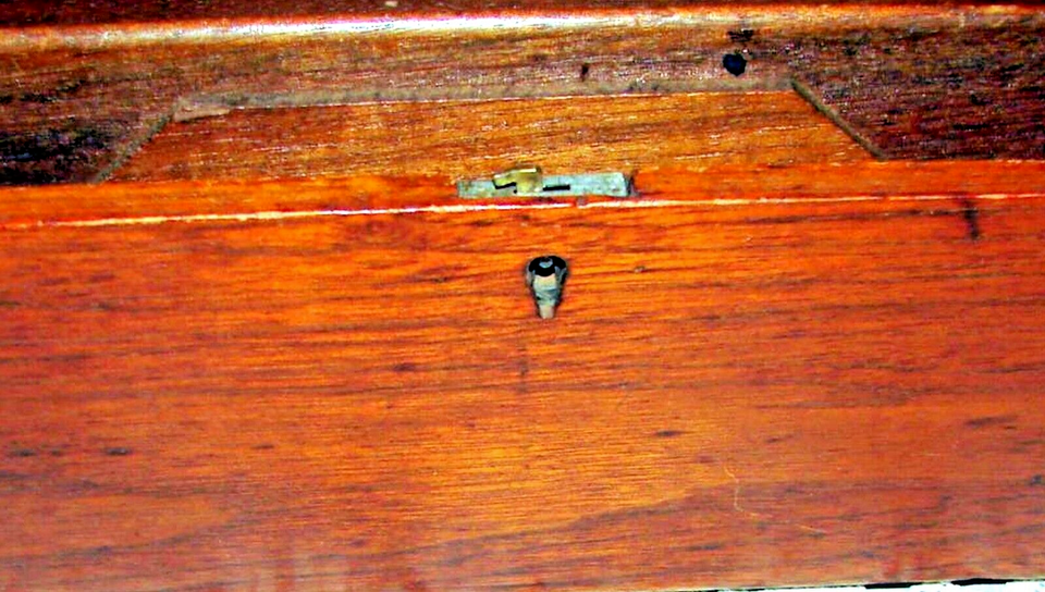 ANTIQUE SLANT TOP TRAVEL WRITING LAP DESK CAMPAIGN BOX with INKWELL | eBay