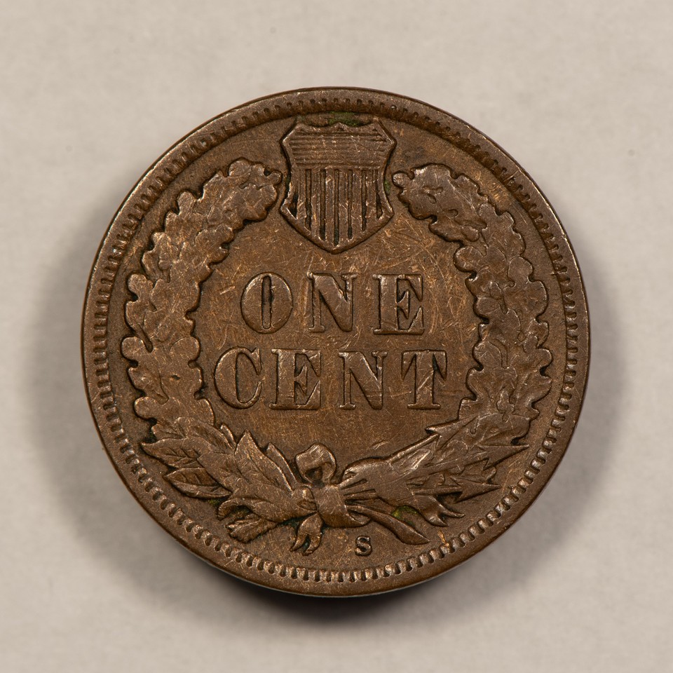 1908-S 1c Indian Head Small Cent - Chocolate Brown - VF Key Date ...