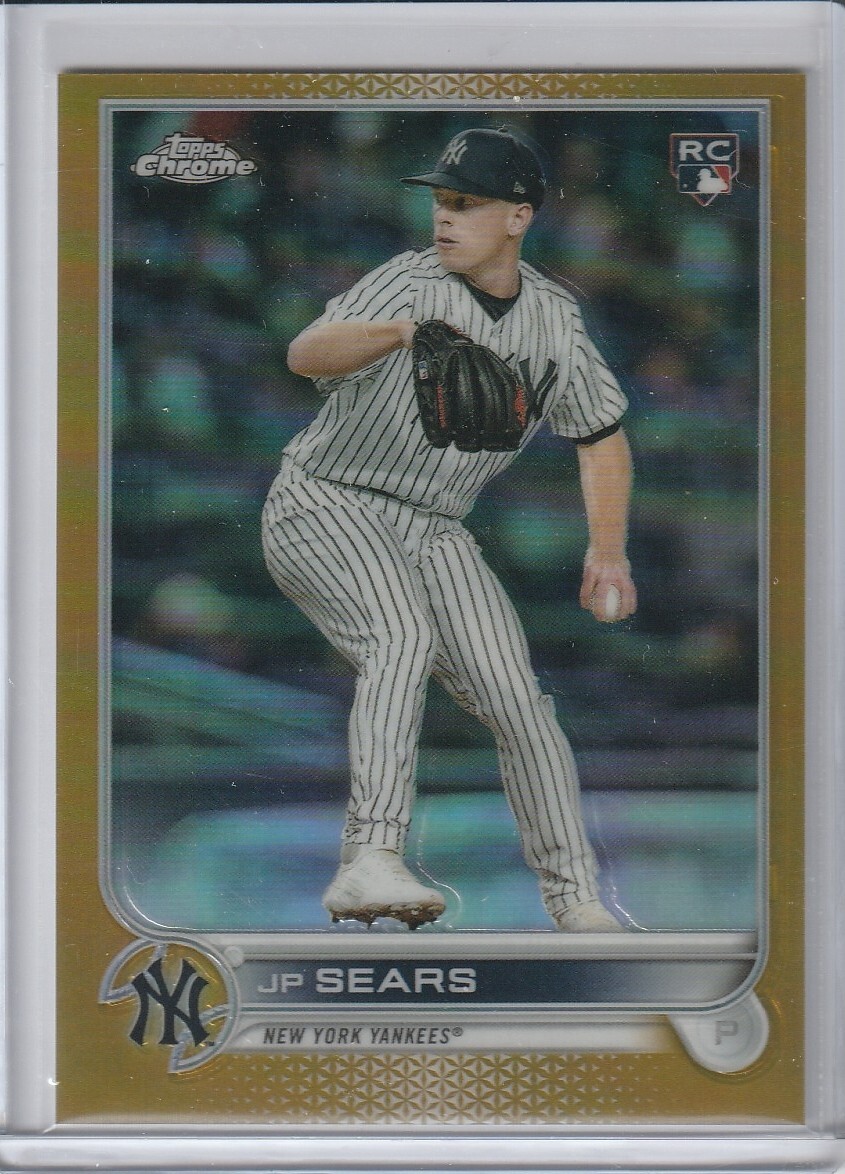 JP SEARS 2022 Topps Chrome Gold 8/50 NEW YORK YANKEES | eBay