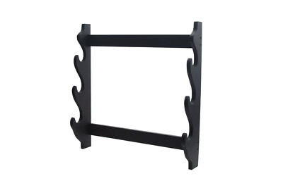 Three Swords Wall Display Stand Wooden Triple Stack 3 sword Tier | eBay