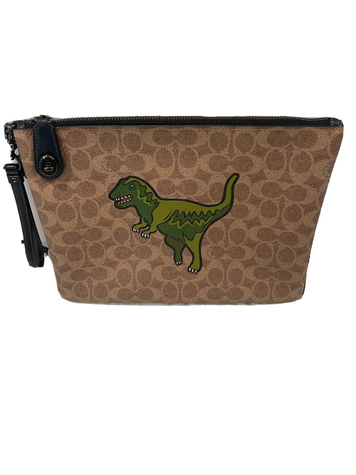 Coach Signature Rexy turn lock pouch - Gem