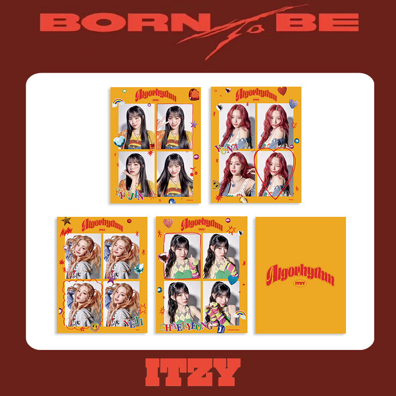 4pcs/set ITZY Japanese Album Algorhythm Collectible Card Self Made ...