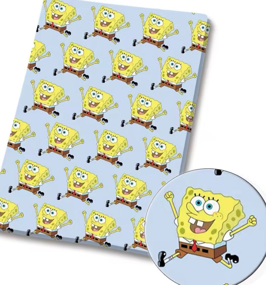 Spongebob Squarepants children character polyCotton Fabric Half Yard ...