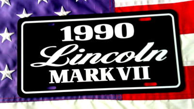 1990 Lincoln Continental Mark VII License plate tag 90 Mark 7 | eBay