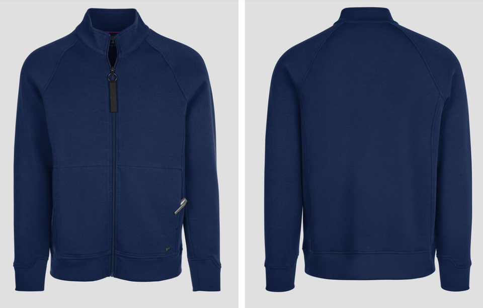 Healing Hands Purple Label Colt Men's 5-Pocket STRETCH Zip Front Scrub ...