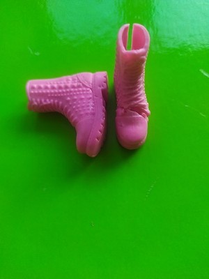 Barbie Pink Doll Combat Boots | eBay UK