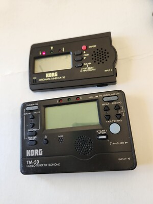 2x KORG TM-50 + CA-30 Combo Instrument Chromatic Tuner Metronome | eBay