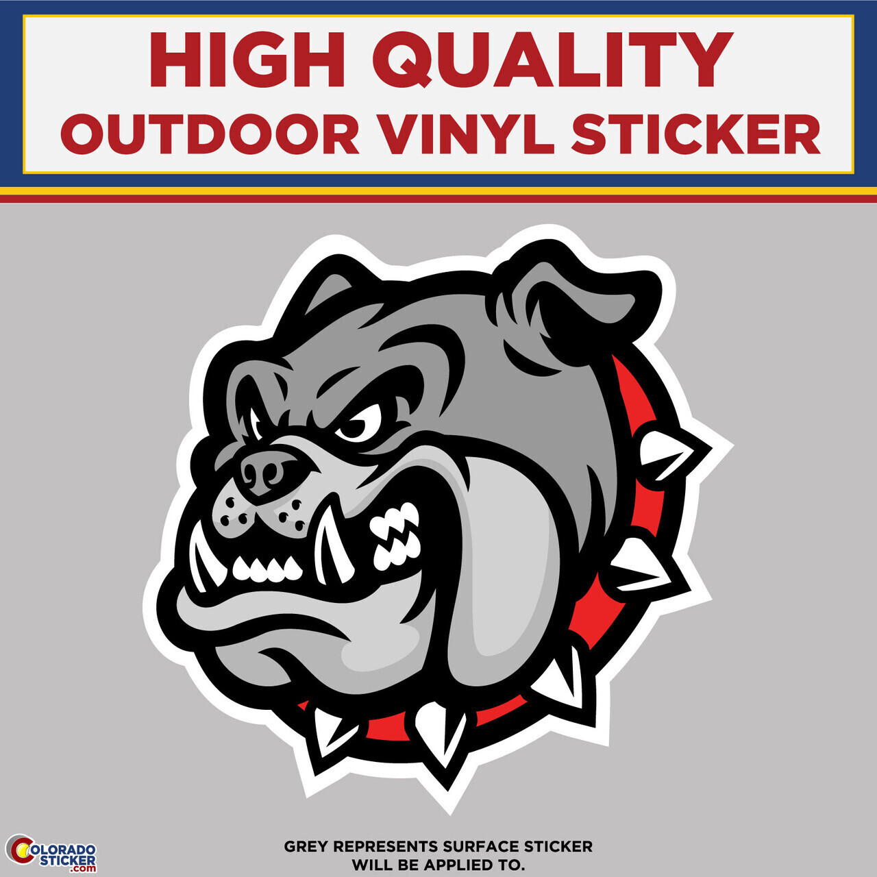 Angry Bulldog, Mad Bull Dog, High Quality Vinyl Stickers | eBay