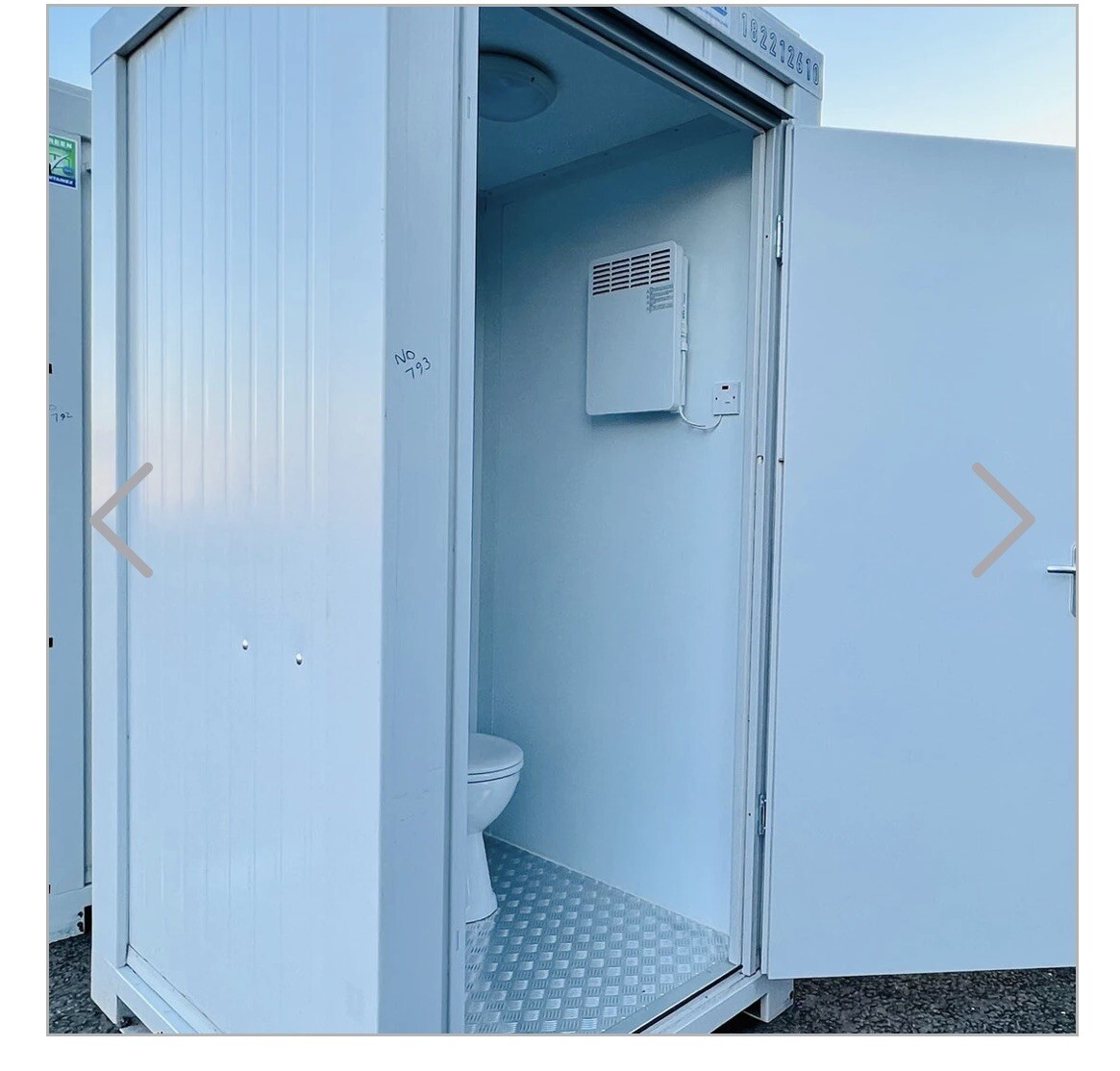 New Single Toilet Block With Stepped Waste Tank | Portable Toilet Block ...