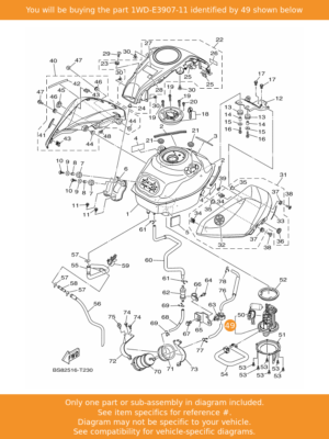 YAMAHA Fuel Pump Comp, 1WD-E3907-11 OEM YZF-R3 MT-03 | eBay