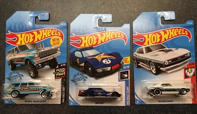 2019 Hot Wheels #198 HW Race Day '64 NOVA WAGON GASSER Jerry Rigged ...