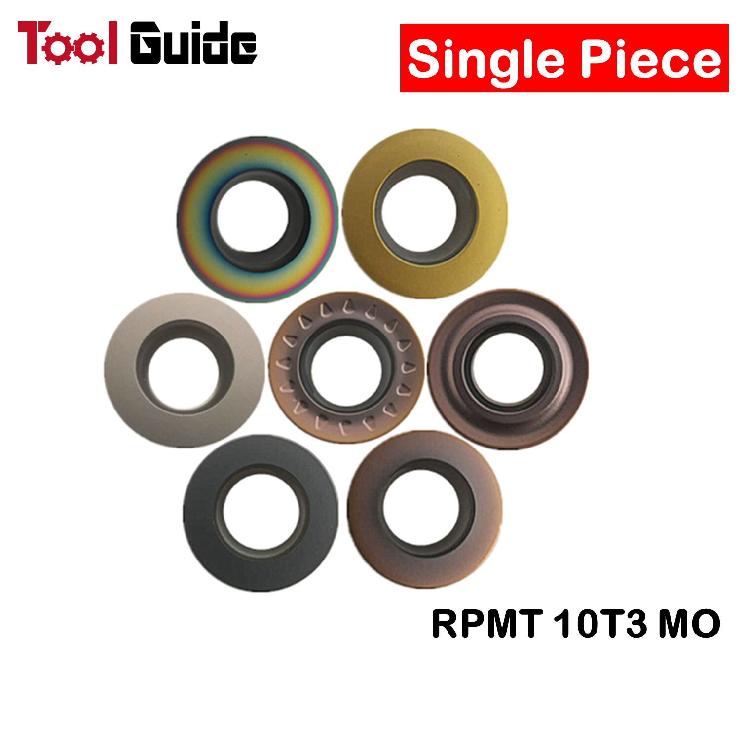 1pc Round RPMT RPGT RPMW 10T3 Indexable Carbide Tip Milling Insert ...