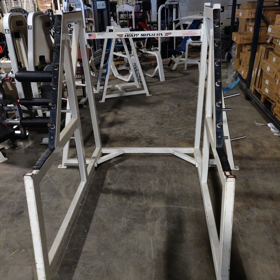 Body Masters Commercial Freestanding Squat Rack | eBay