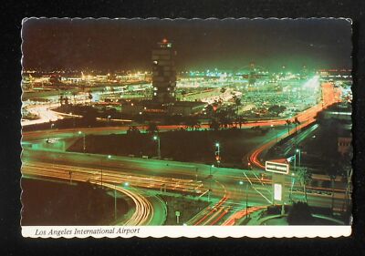 1970s Los Angeles International Airport at Night LAX Los Angeles CA ...
