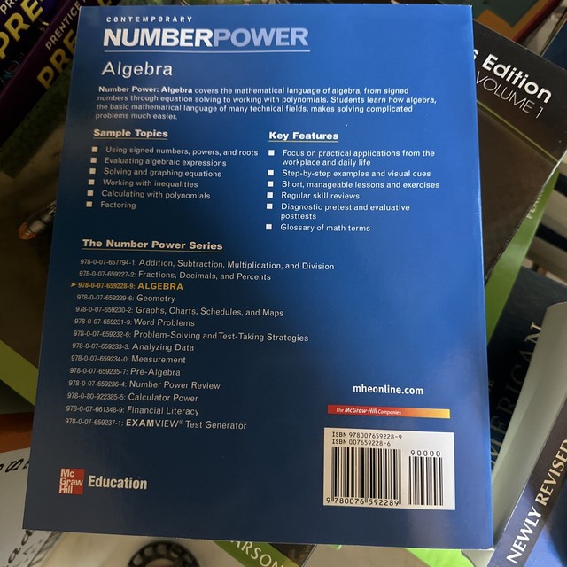 Number Power Ser.: Number Power: Algebra, Student Edition by ...