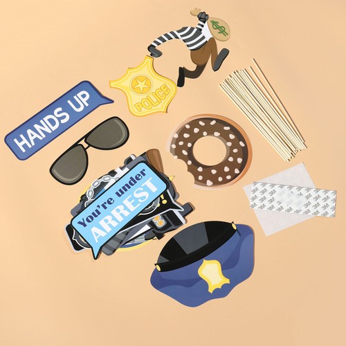 21 Pcs Catching Thief Booth Party Photo Props Police Car Toy | eBay