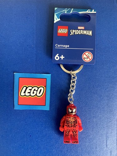 New LEGO Keychain 854154 Marvel Spider man Villain Carnage age 6+ free ...