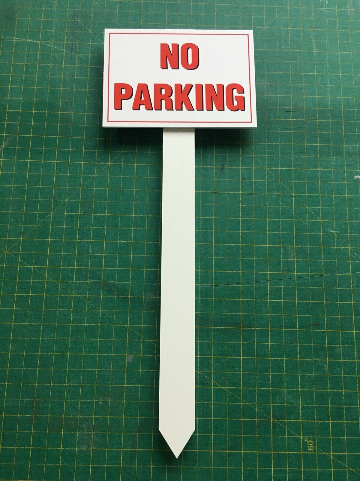 No Parking Sign Mounted Onto 3mm Board With Stake | eBay