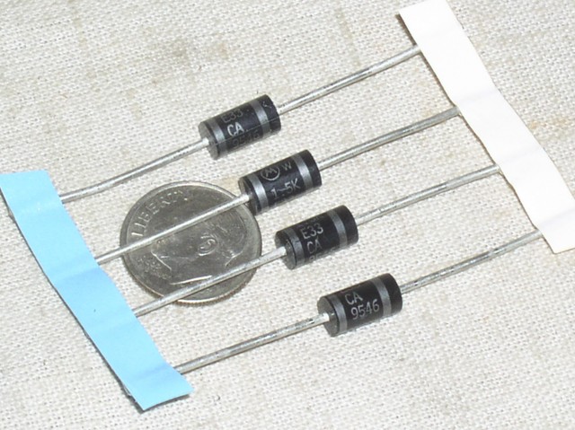 4 Motorola 1n5908 Transorb 6v TVS Transient Protection ZENER Diode ...