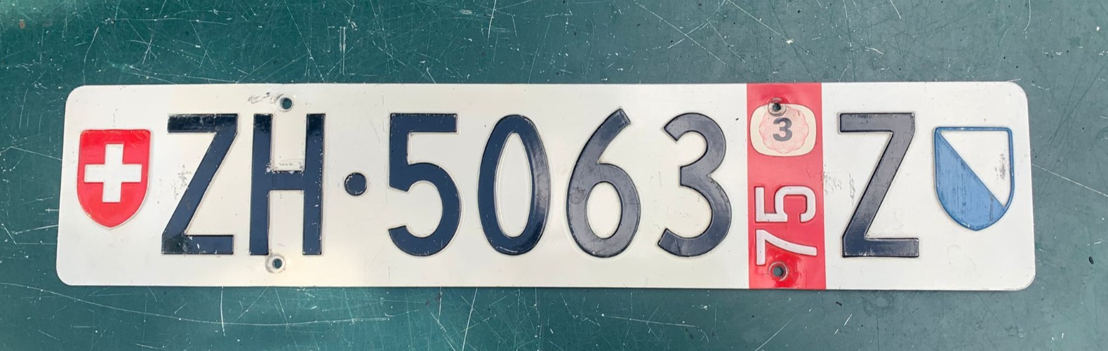 Switzerland Licence Number Plate 1975 Swiss Licence Number Plate-RARE ...